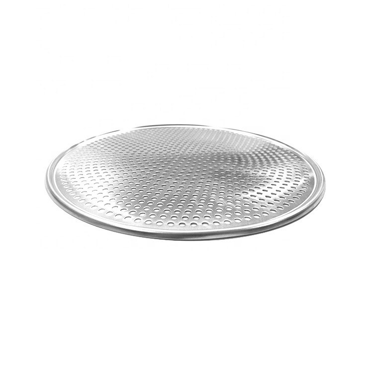13 inch perforated round aluminum pizza pan punched pizza tray with ...