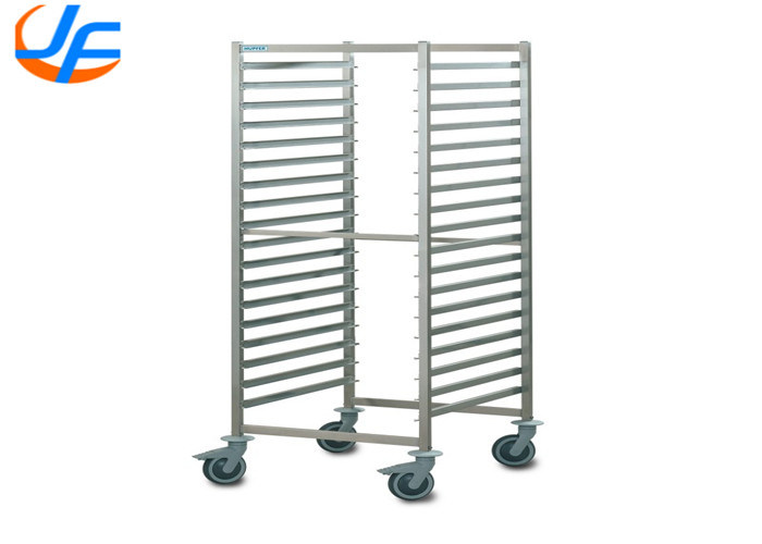 530 × 325 Mm Baking Tray Trolley Rack / Gastronorm Trolley For 36 × GN ...